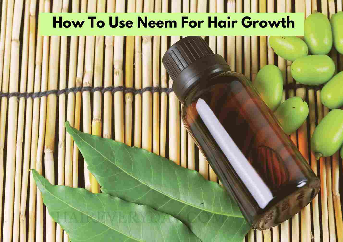 How To Use Neem Leaves For Hair Growth | 3 Expert Approved Homemade Ne ...